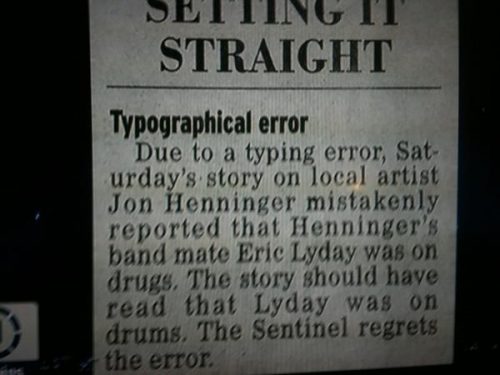 Newspaper typo – 英会話Rees English